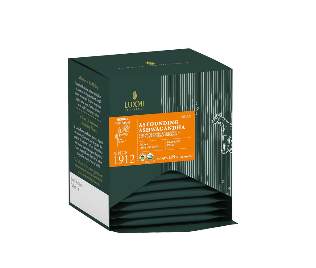 Luxmi Estates Ashwagandha herbal tea bags