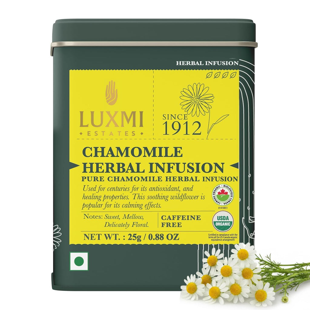 Luxmi Estates chamomile herbal tea