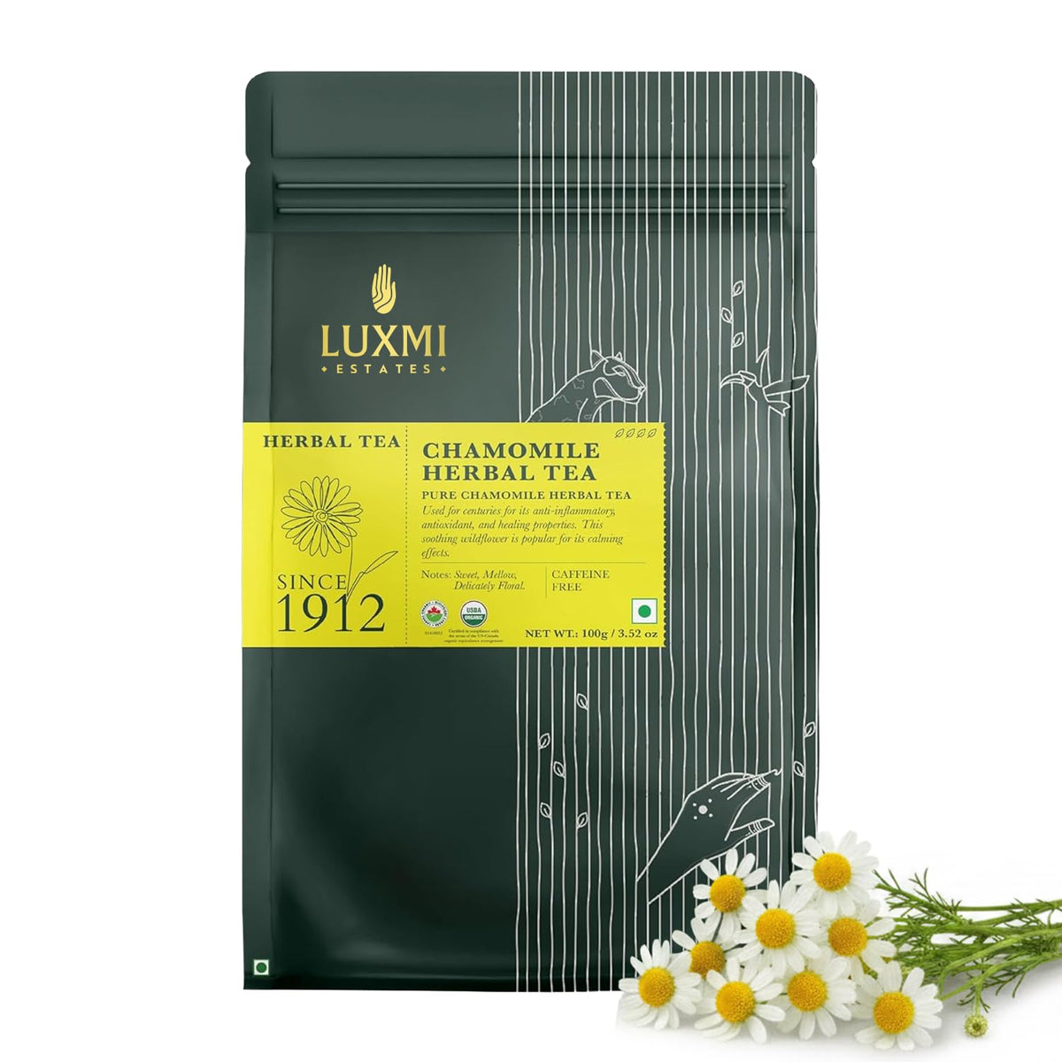 Luxmi Estates chamomile tea loose leaf