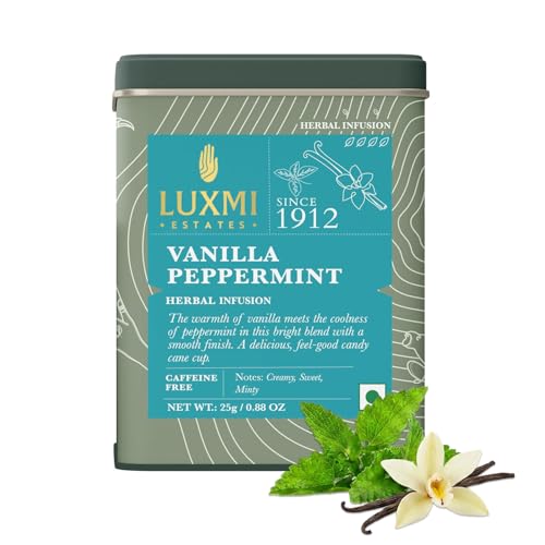 Luxmi Estates peppermint vanilla herbal tea