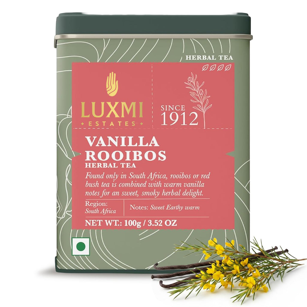 Luxmi Estates rooibos vanilla tea blend