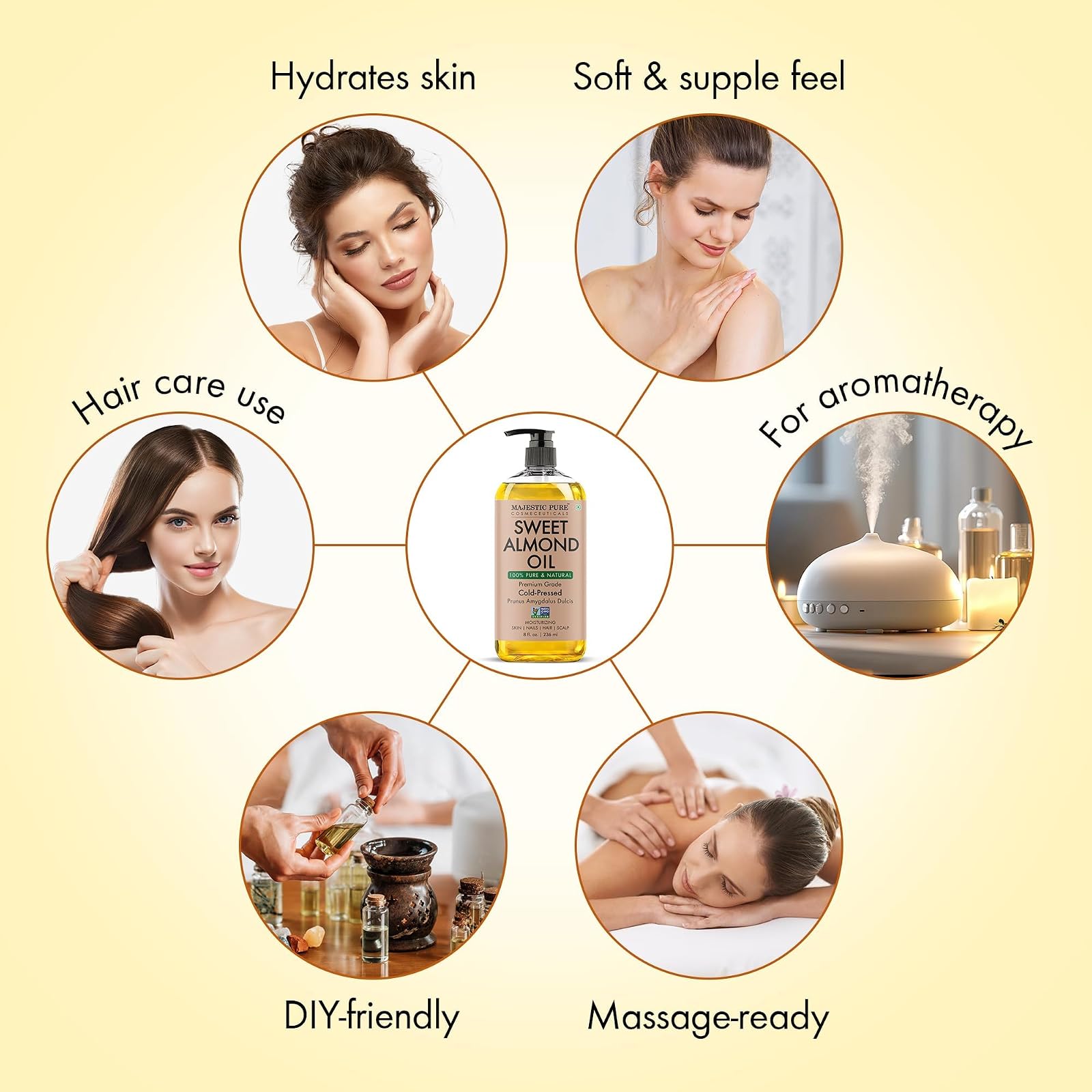 luxurious almond oil for dry skin