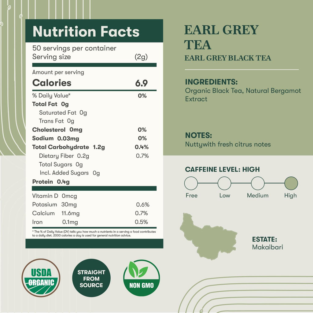 luxurious Earl Grey tea gift