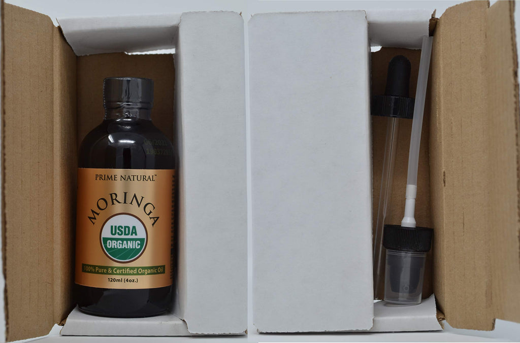 luxurious face oil in glass bottle
