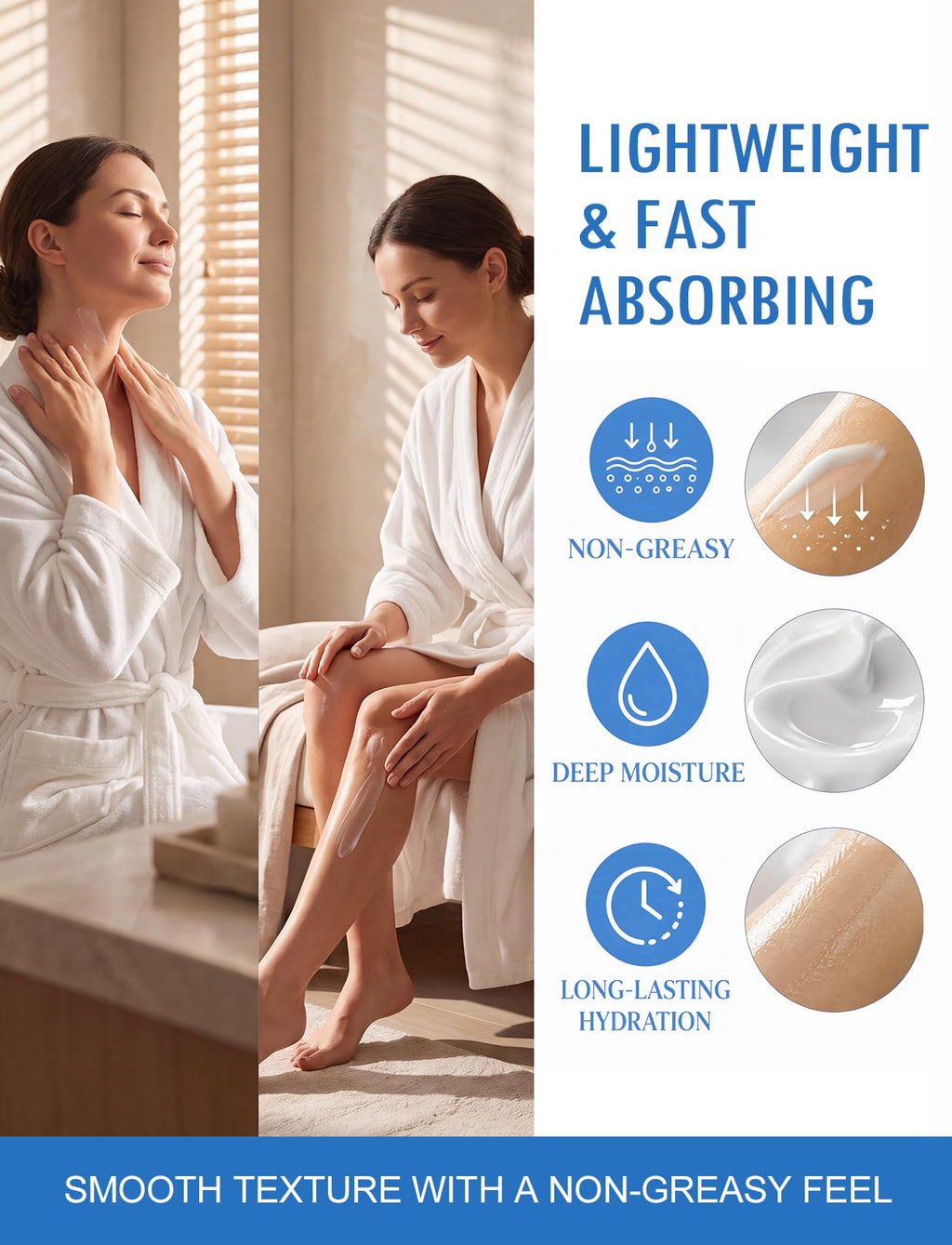 luxurious hydration with shea butter