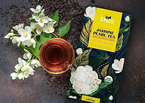 luxurious jasmine green tea infusion