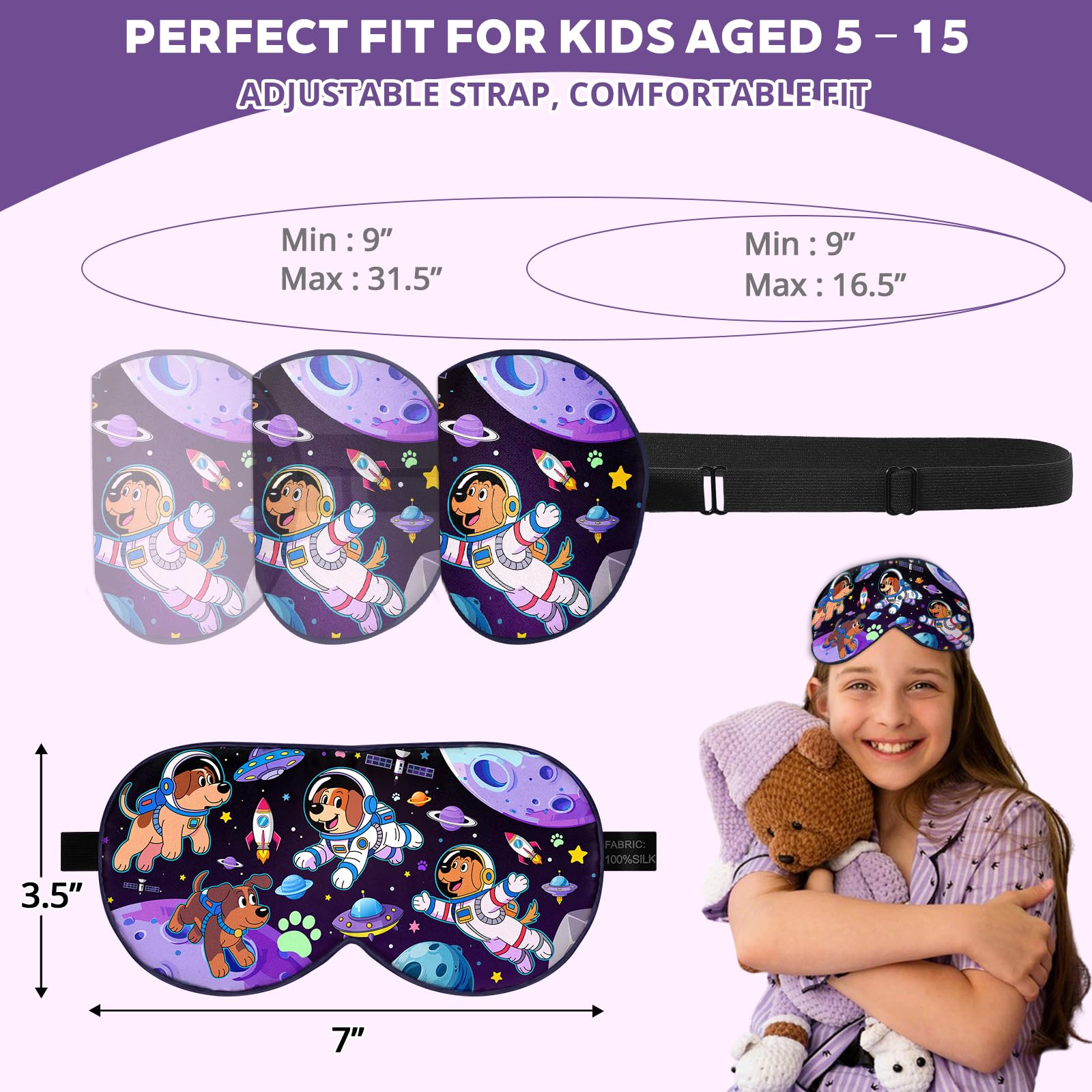 luxurious kids sleep mask