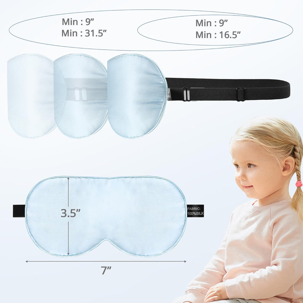 luxurious silk mask for kids' bedtime