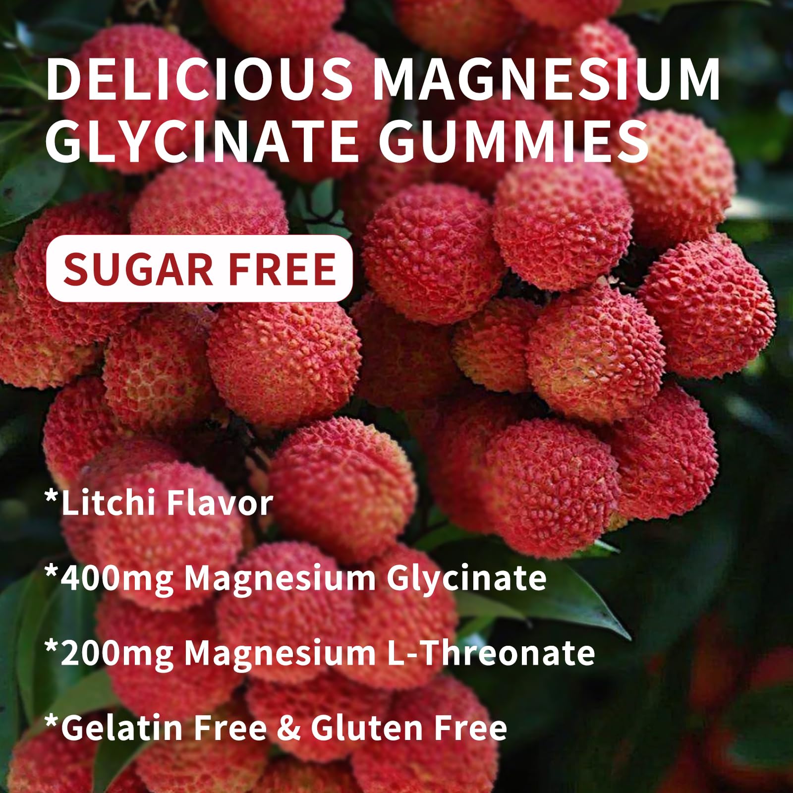 lychee flavored magnesium gummies