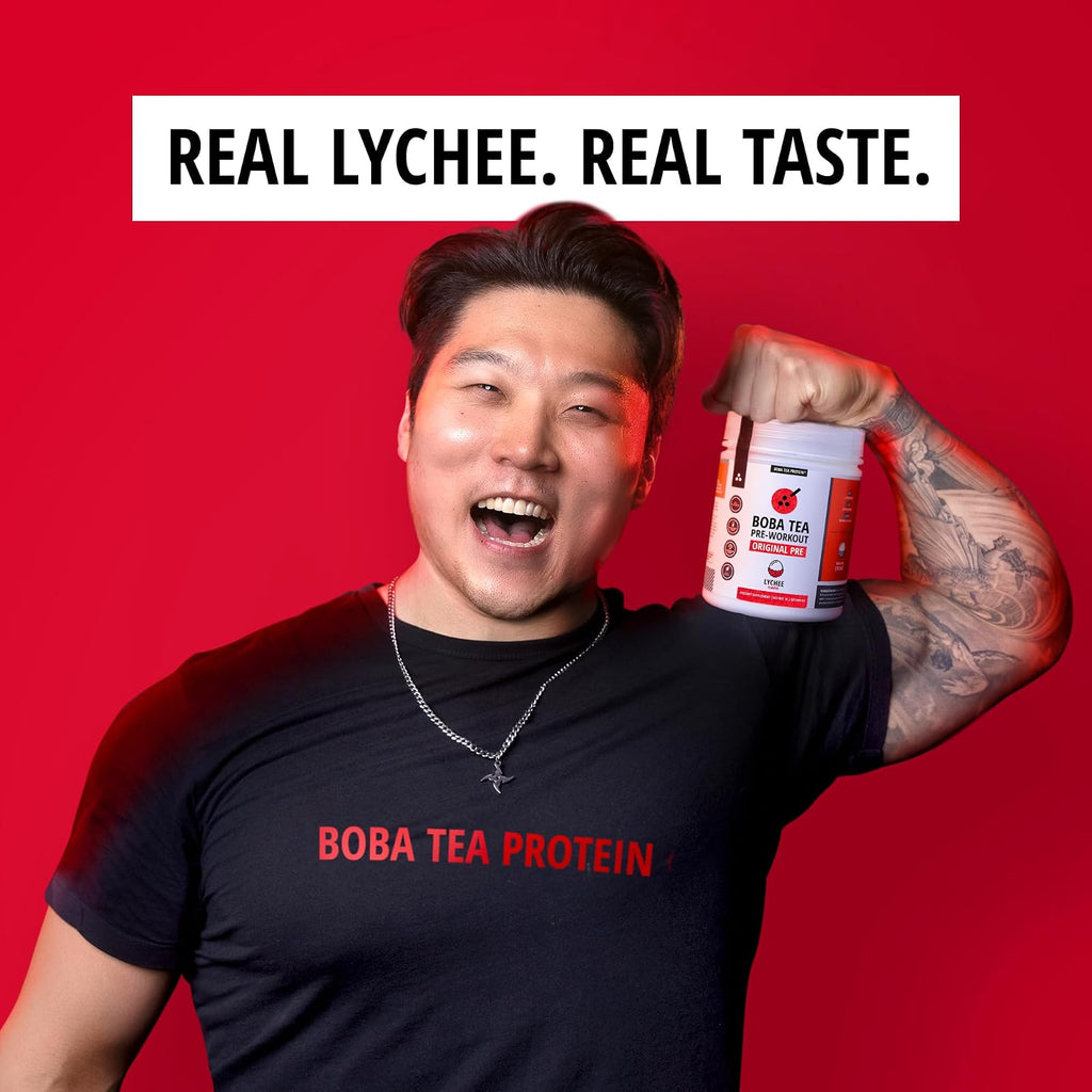 lychee flavoured pre-workout for fitness enthusiasts