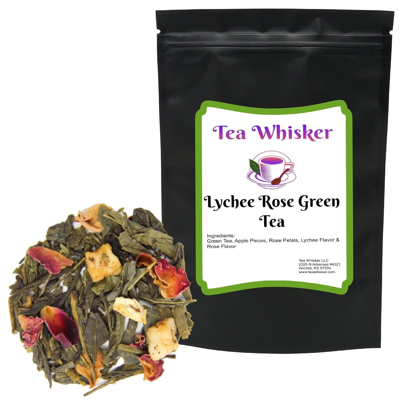 Lychee Rose Green Tea blend