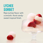 Lychee sorbet flavour electrolyte drink