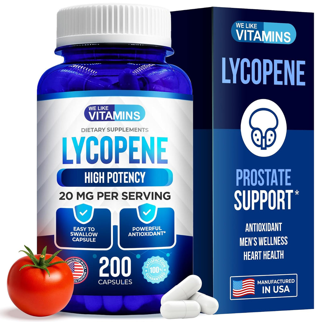 Lycopene 20 mg antioxidant capsules