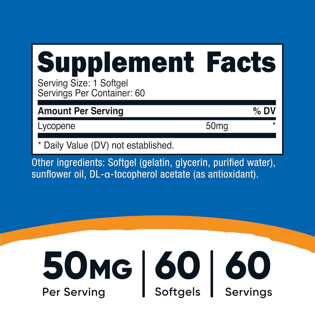 Lycopene 50 mg softgels for health