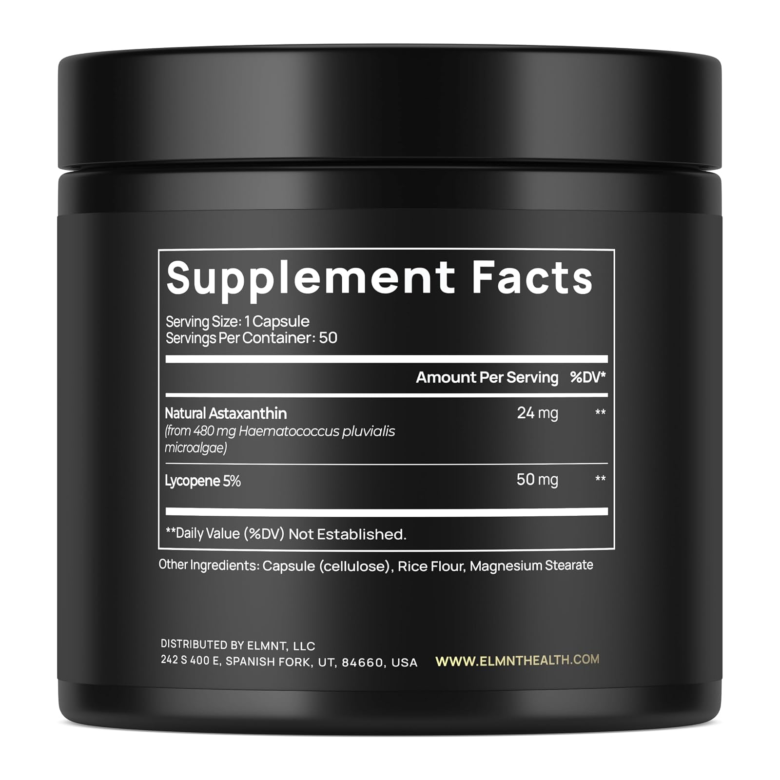 Lycopene and astaxanthin antioxidant blend