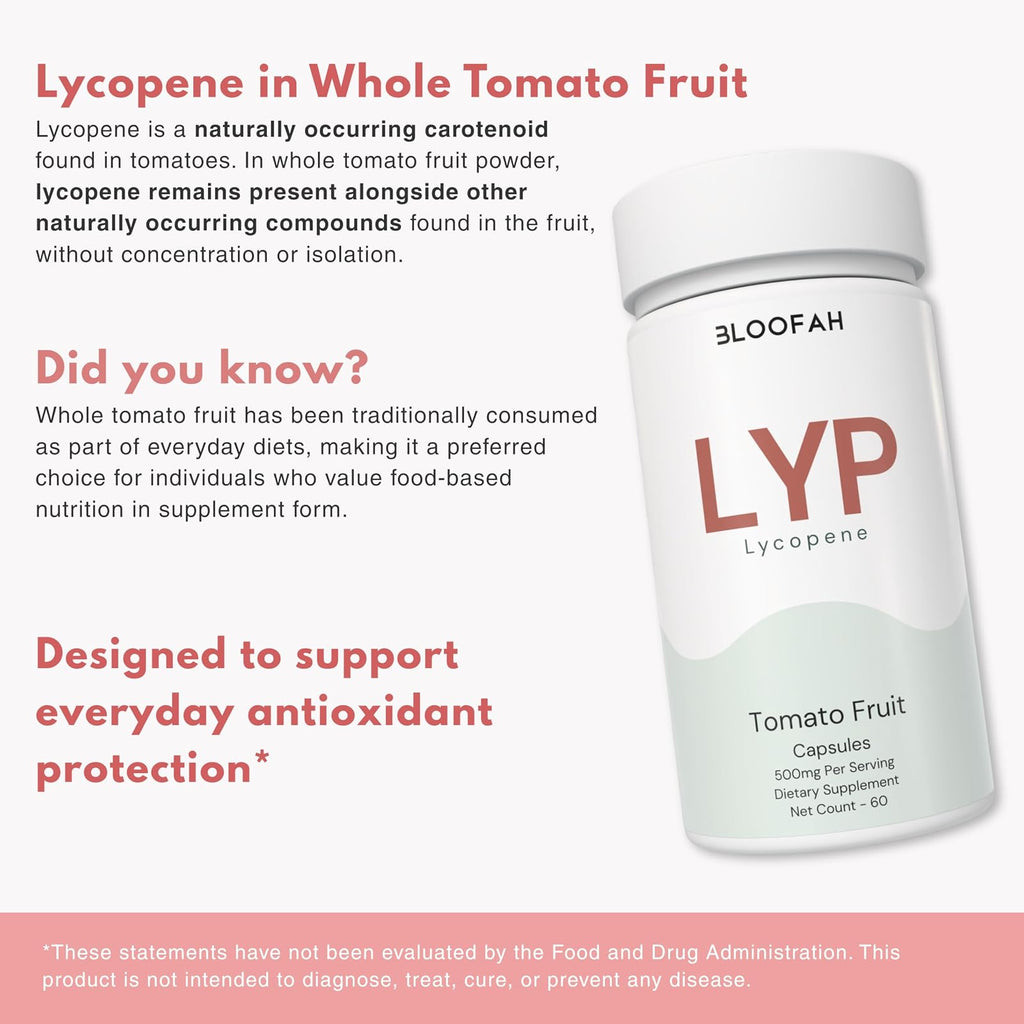 Lycopene capsules for skin protection
