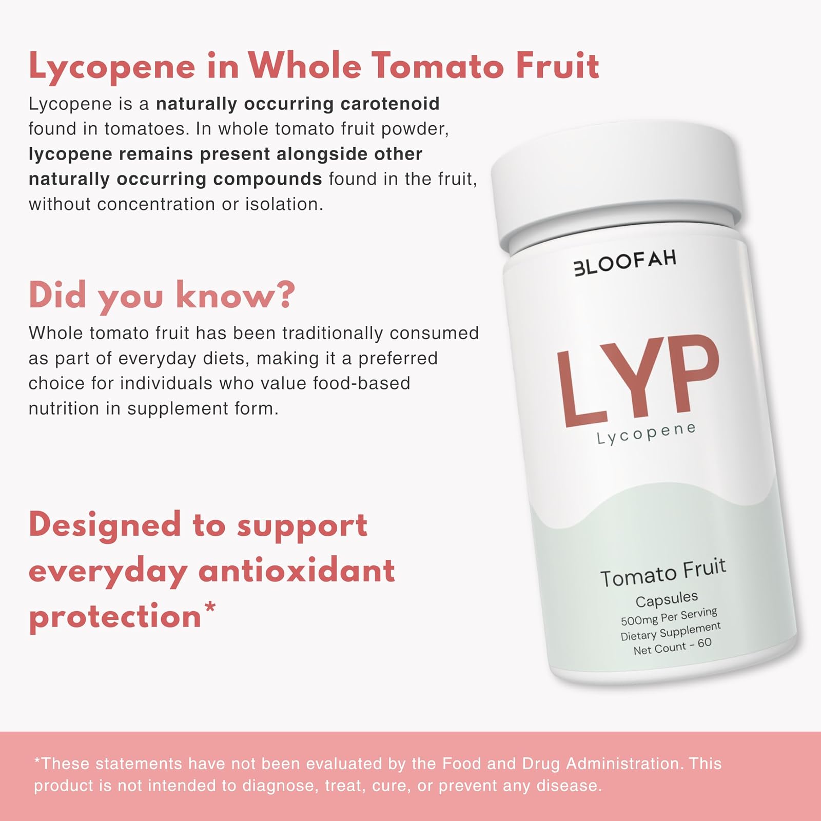 Lycopene capsules for skin protection