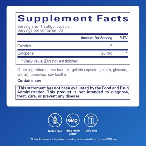 Lycopene softgel capsules for heart health