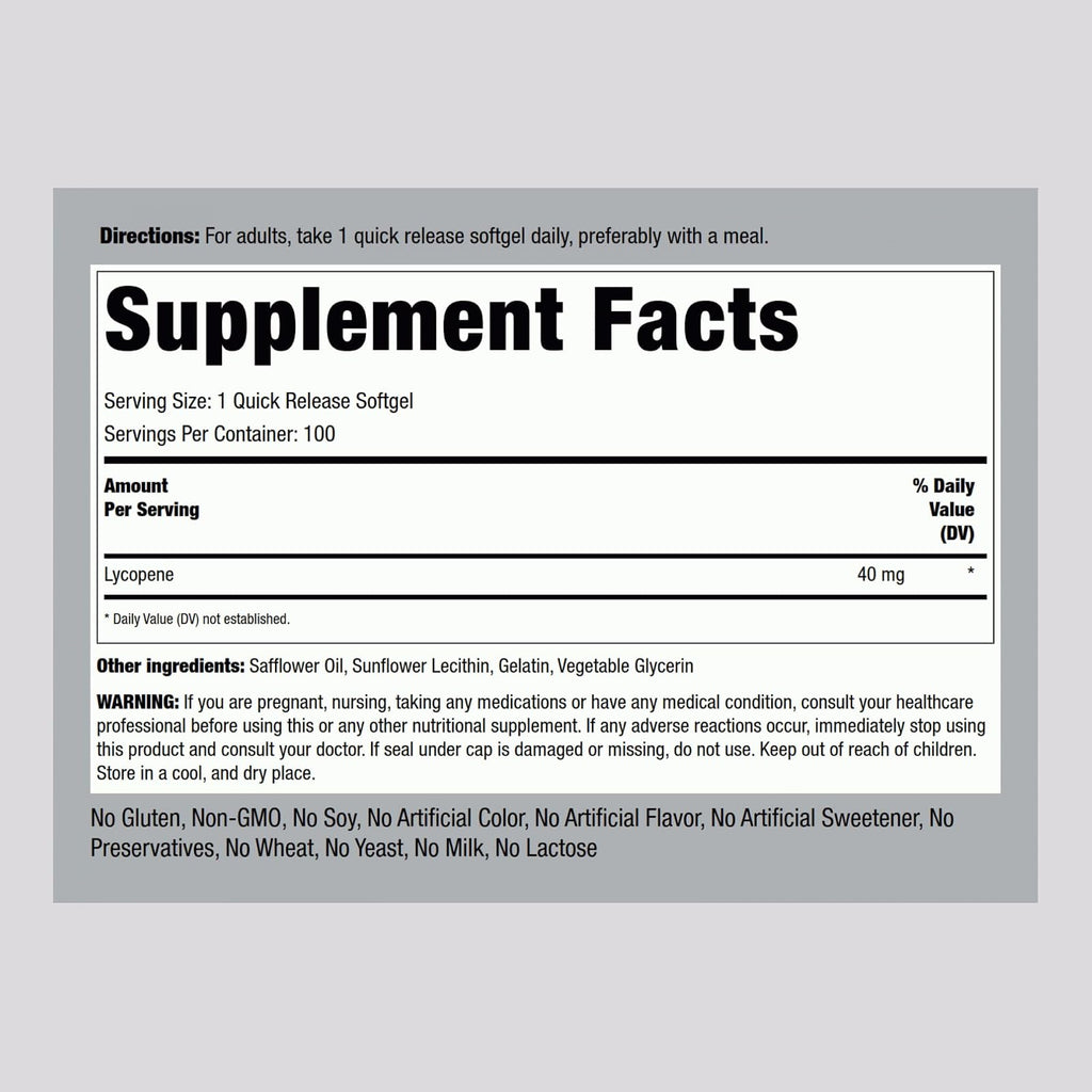Lycopene softgels for heart health