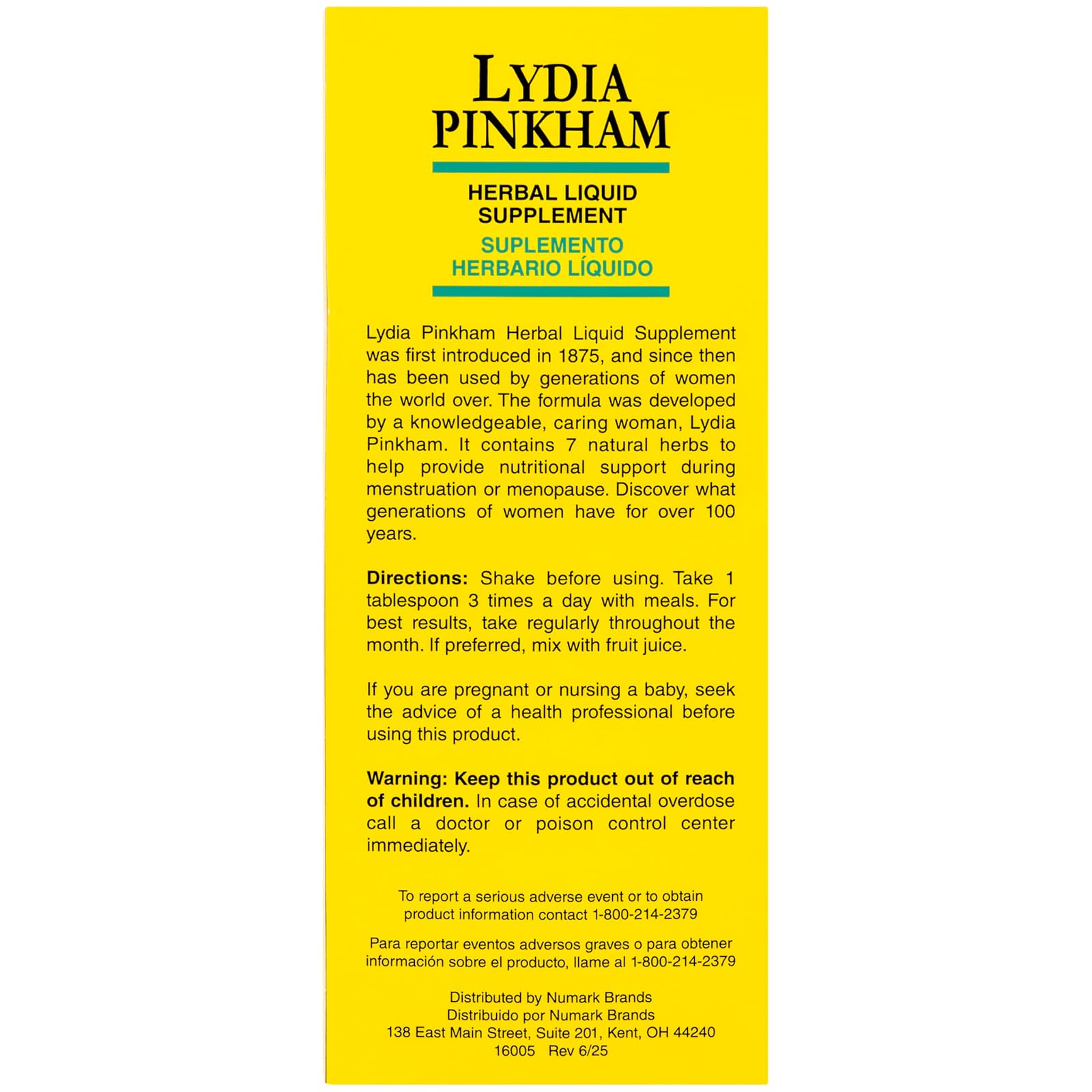Lydia Pinkham herbal formula for women