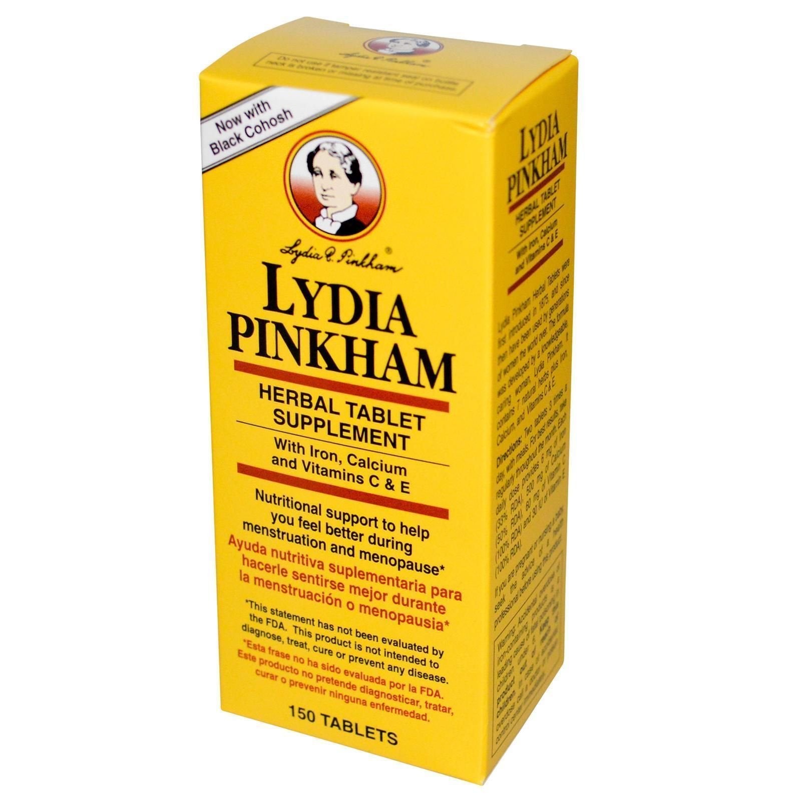 Lydia Pinkham menopause relief tablets
