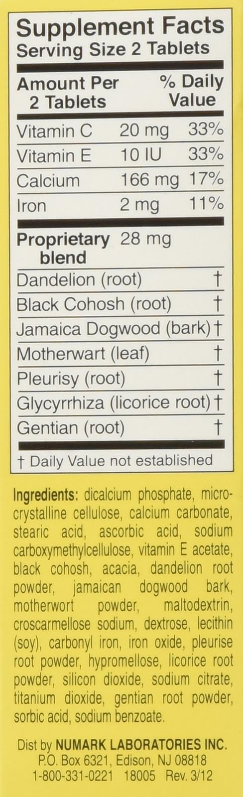 Lydia Pinkham vitamins for seniors