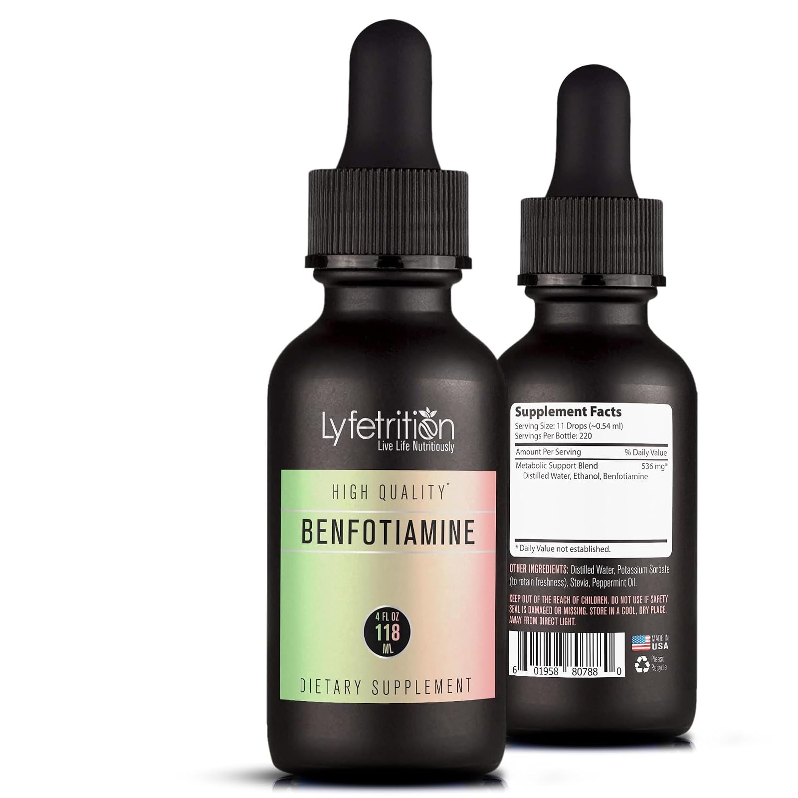 Lyfetrition Benfotiamine liquid supplement