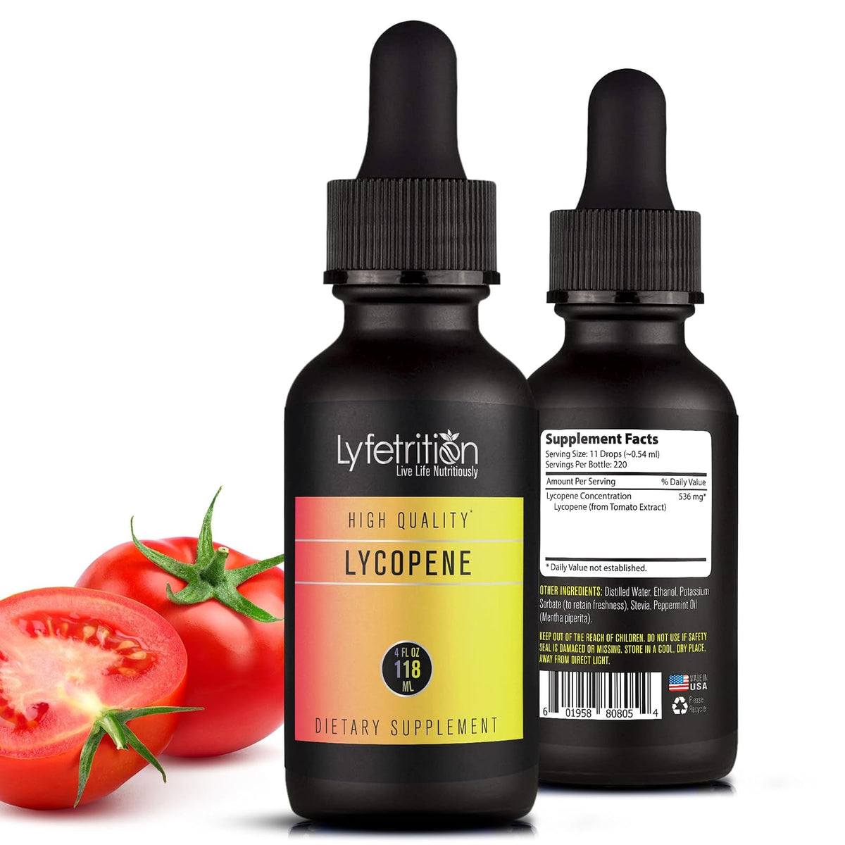 Lyfetrition lycopene liquid supplement benefits