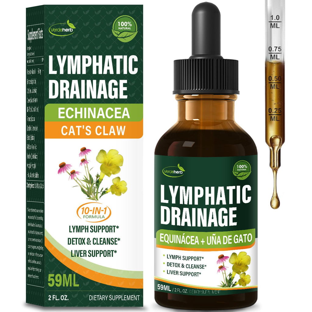lymphatic drainage drops herbal support