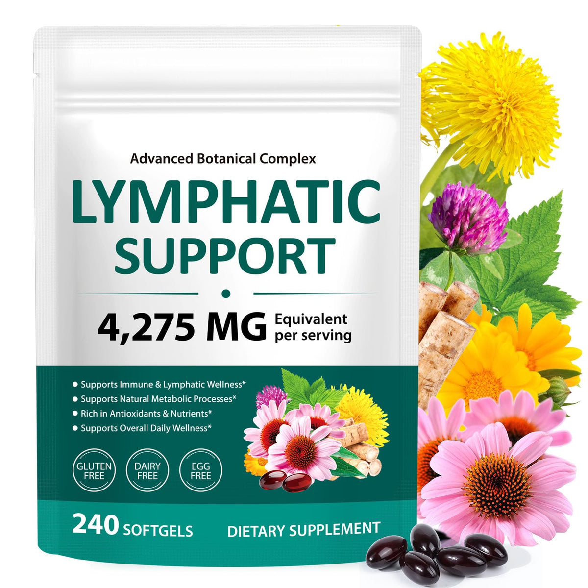 Lymphatic Drainage herbal softgels
