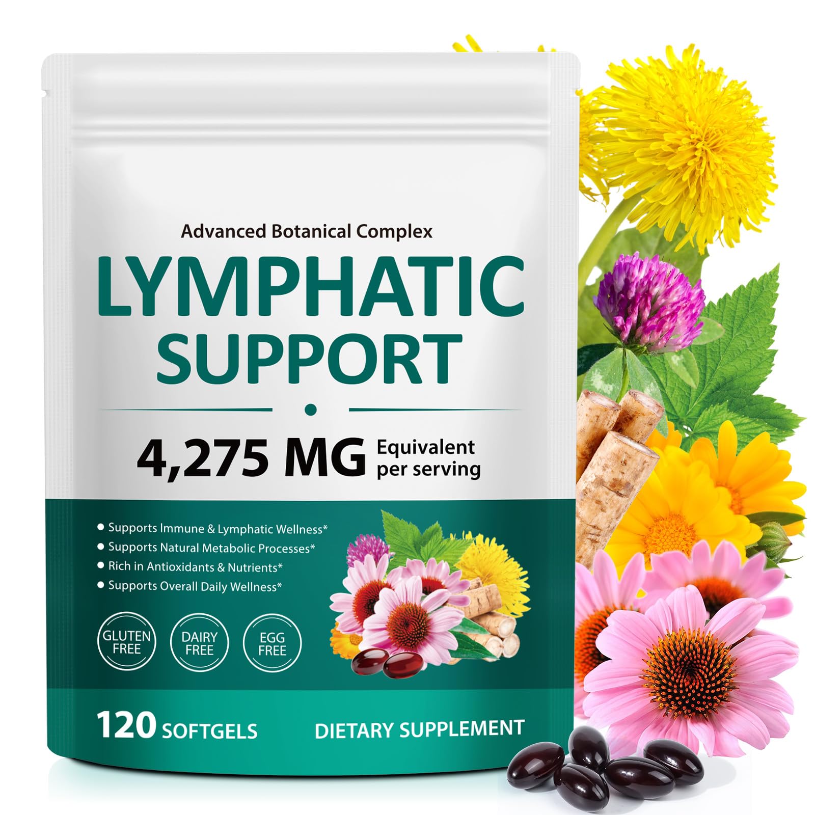 Lymphatic Drainage herbal softgels