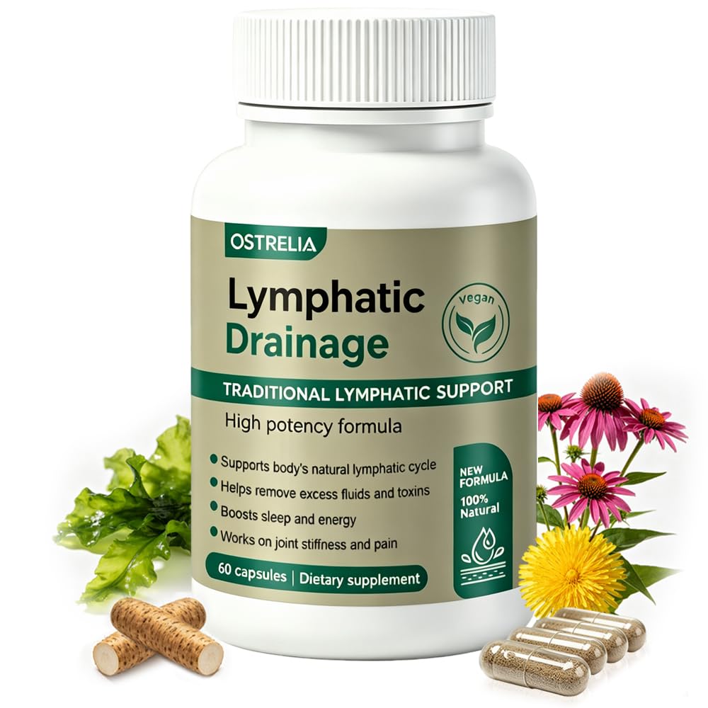 Lymphatic drainage herbal support capsules
