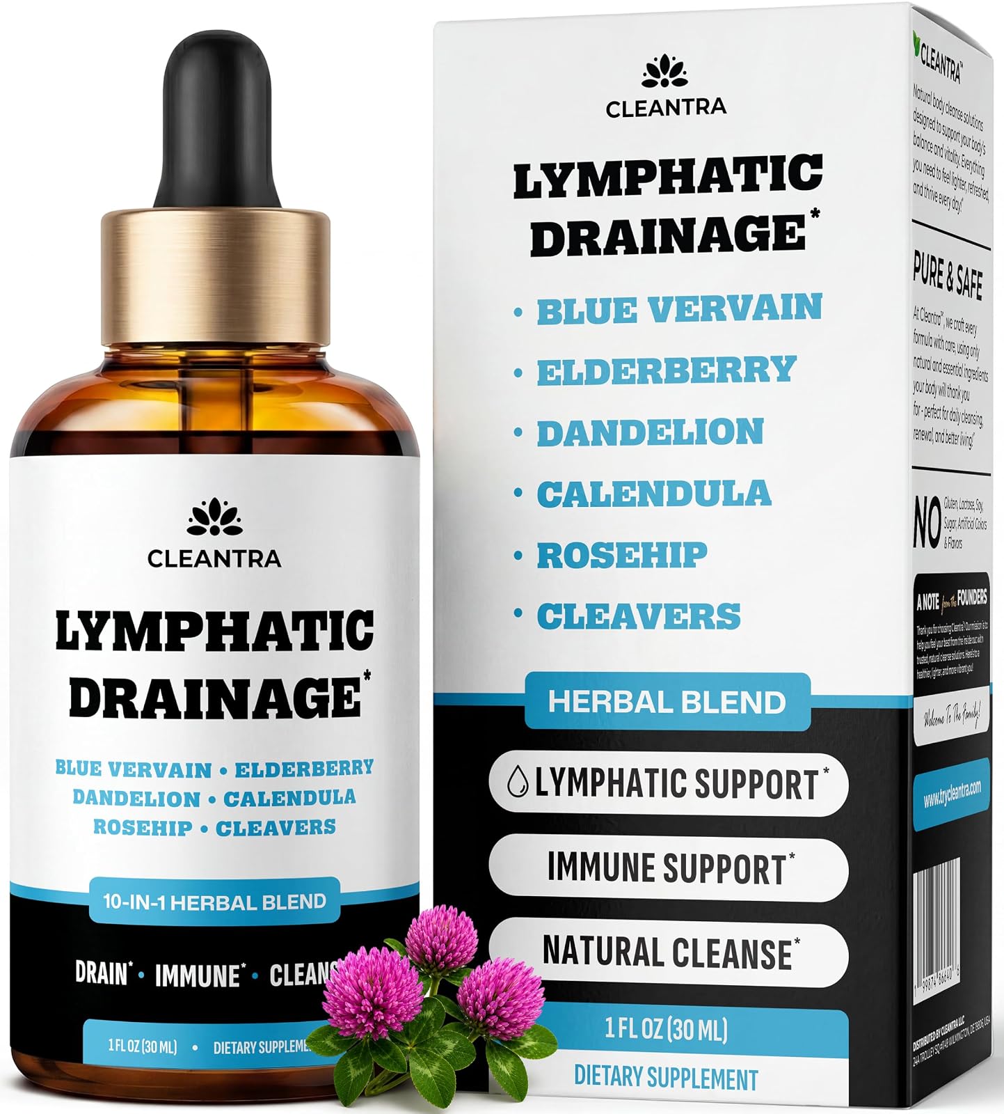 Lymphatic drainage herbal support drops