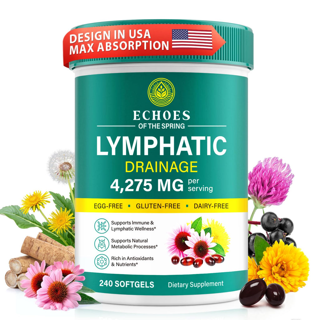 Lymphatic drainage softgels for wellness