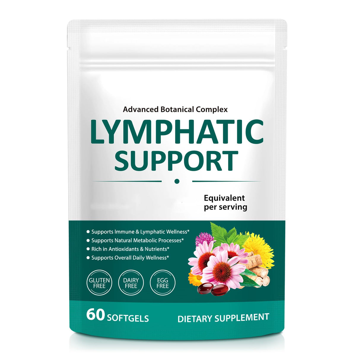Lymphatic Supplements herbal softgels