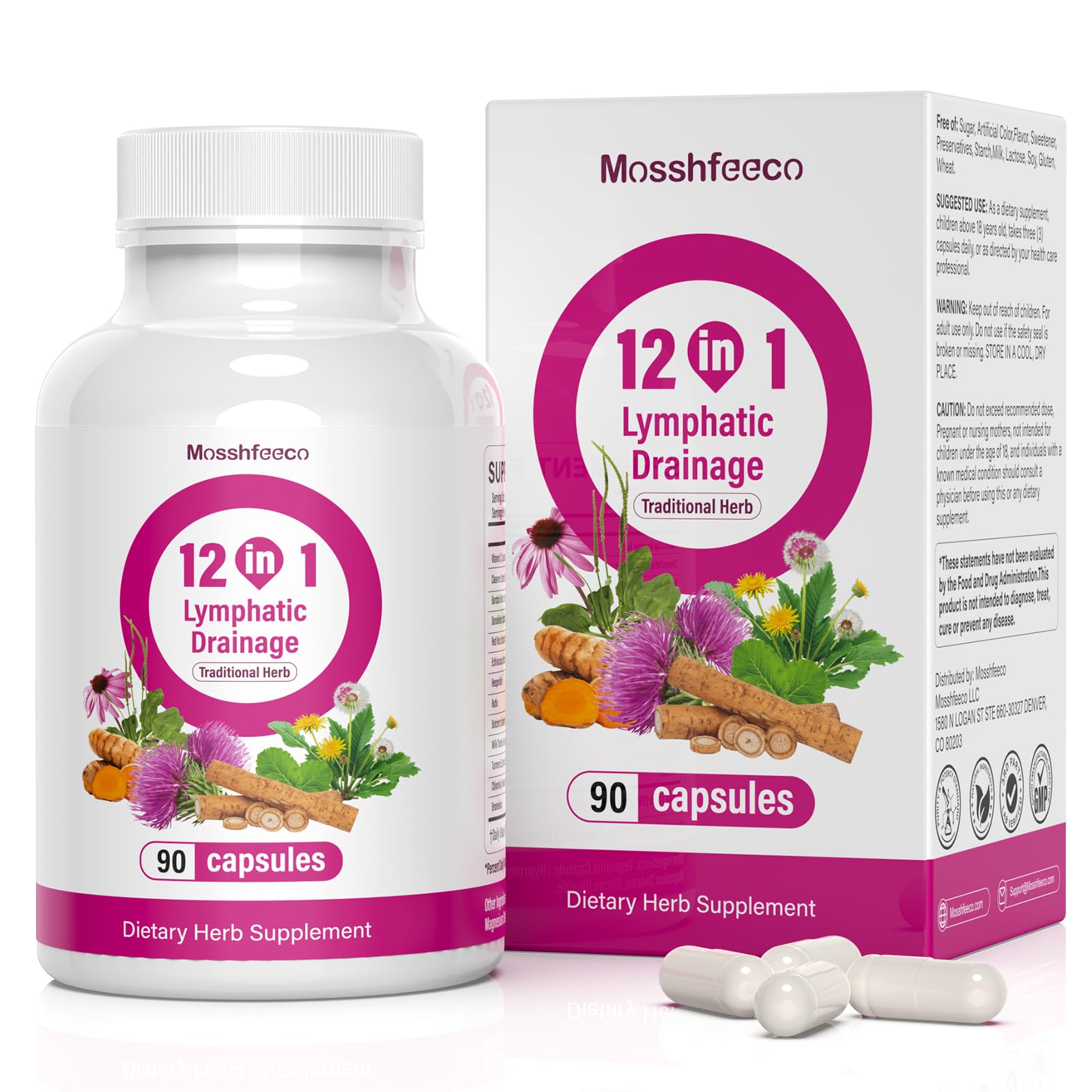 Lymphatic support herbal capsules
