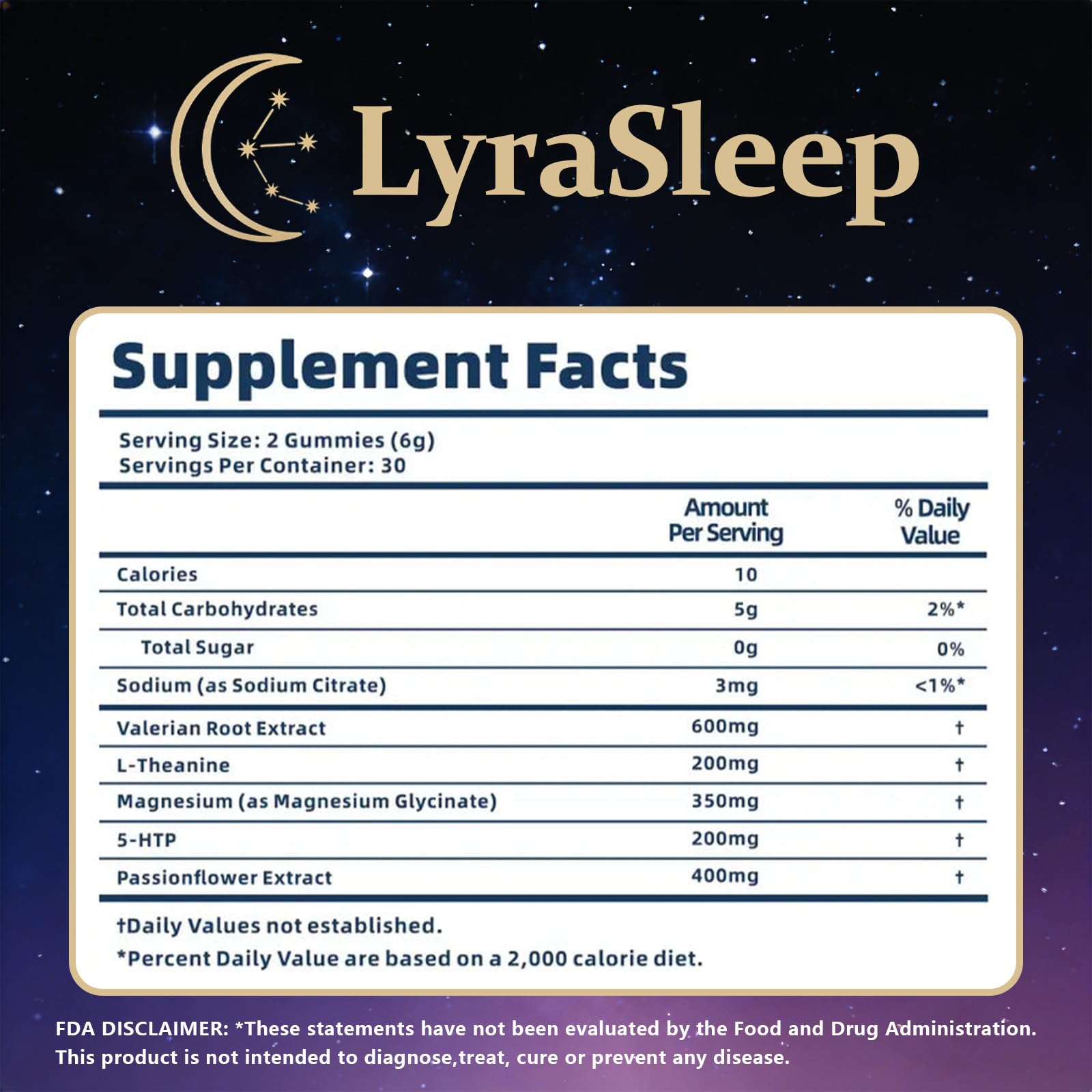 LyraSleep natural gummies for sleep quality