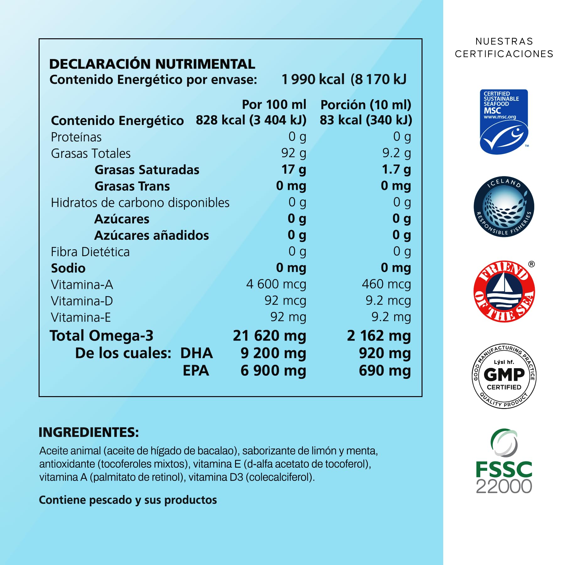Lysi Omega 240ml health supplement