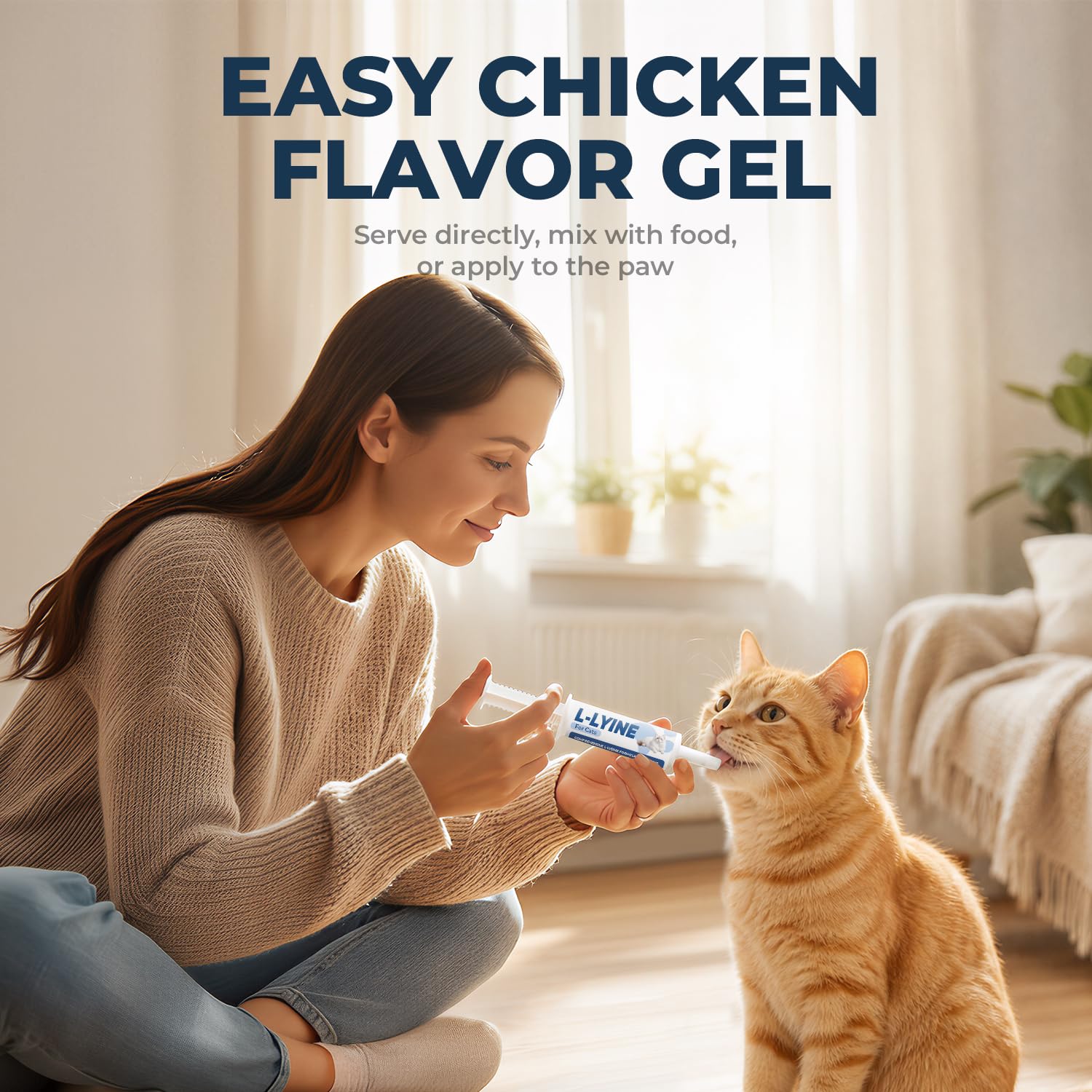 Lysine for healthy cat eyes