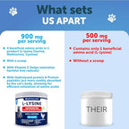 Lysine powder for respiratory support