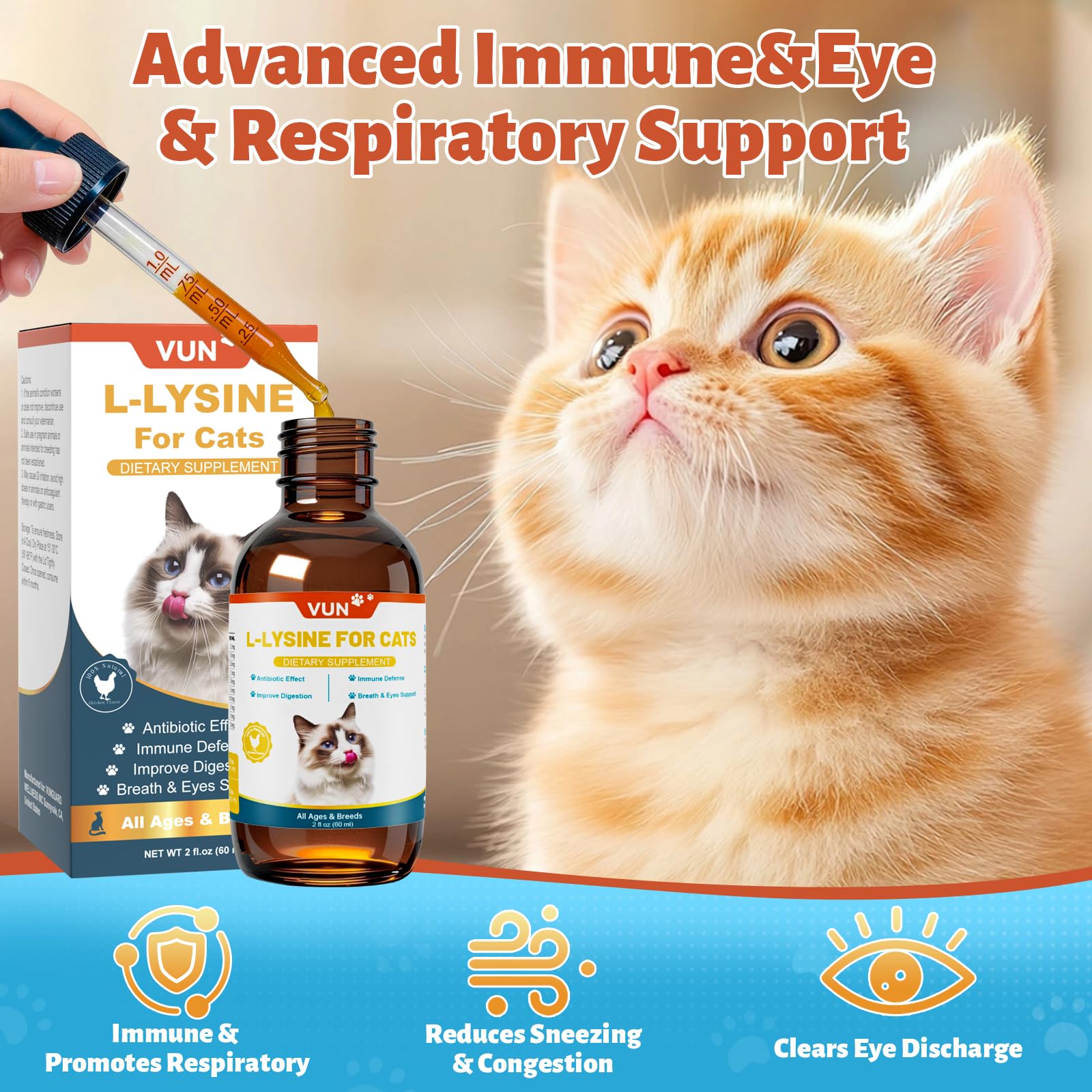 Lysine supplement for feline health