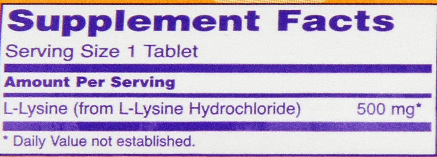 Lysine tablets for muscle recovery