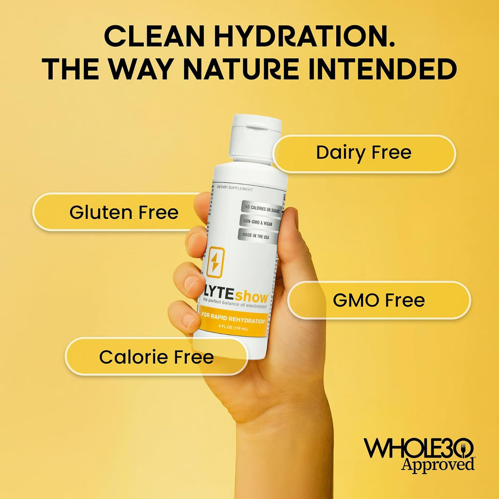 LyteShow electrolyte drops with no sugar
