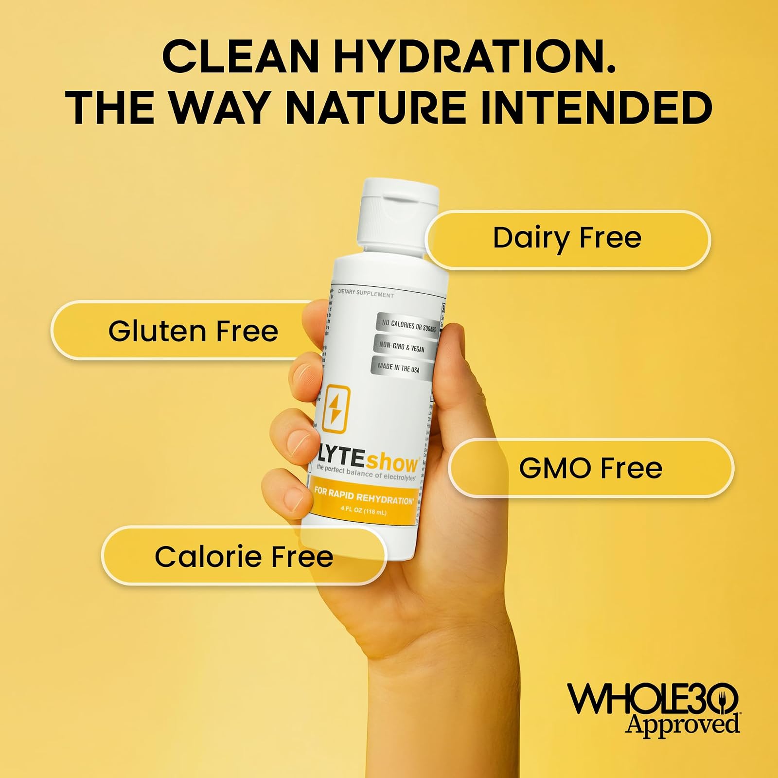 LyteShow electrolyte drops with no sugar