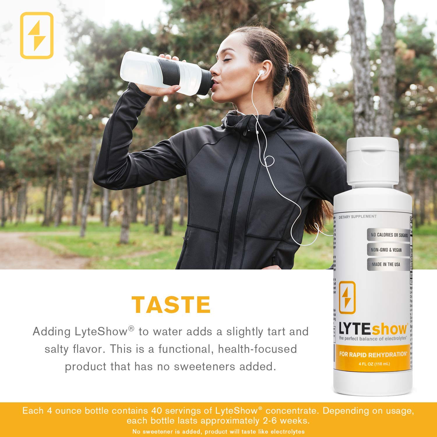 LyteShow vegan hydration option