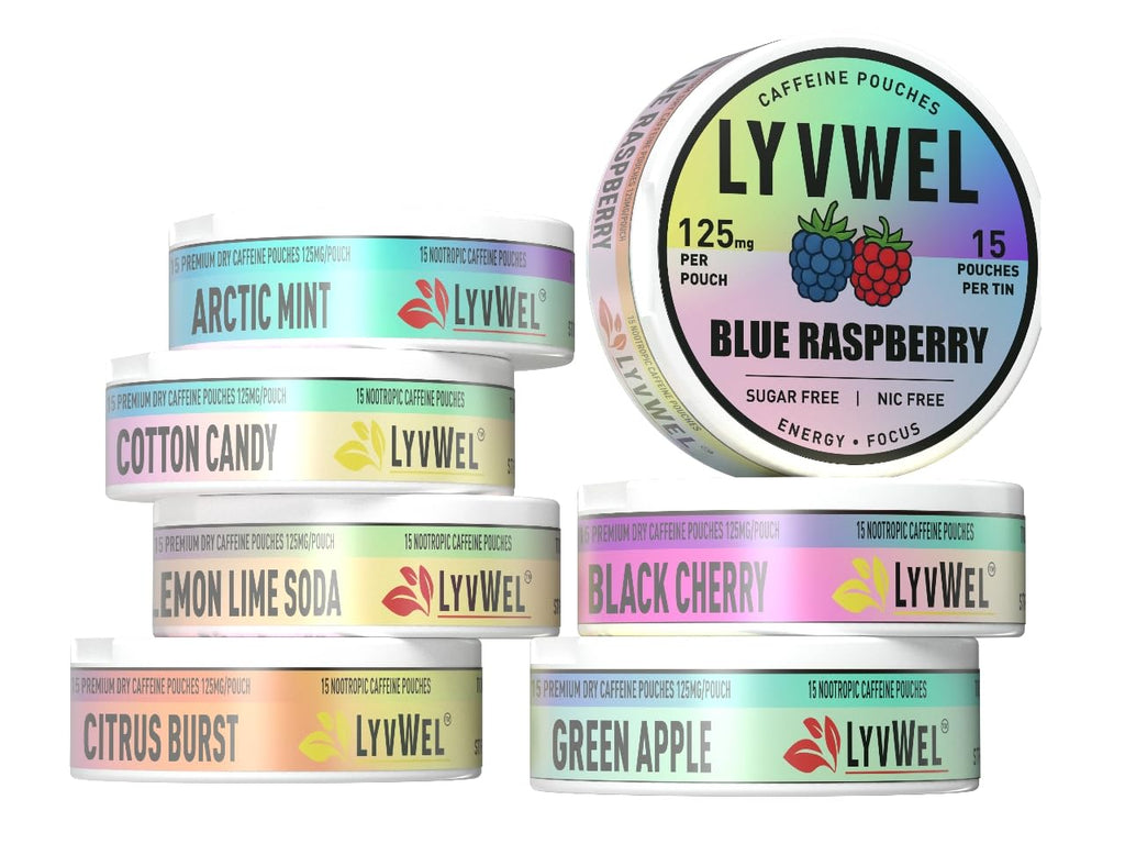 LyvWel caffeine pouches for energy