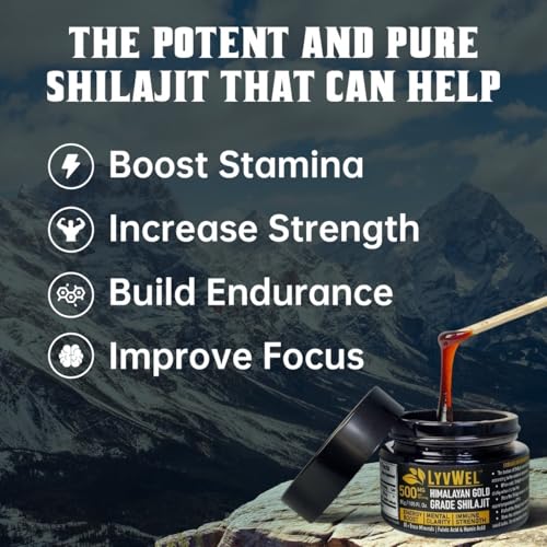 LYVWEL shilajit resin 500mg servings