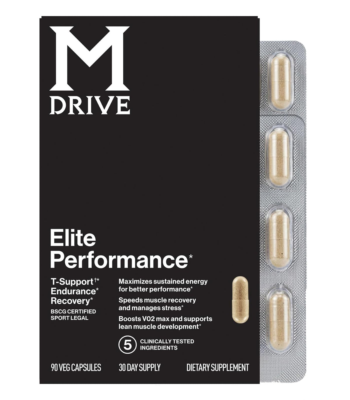 M Drive Elite testosterone booster capsules