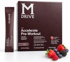 M Drive pre workout powder mixed berry