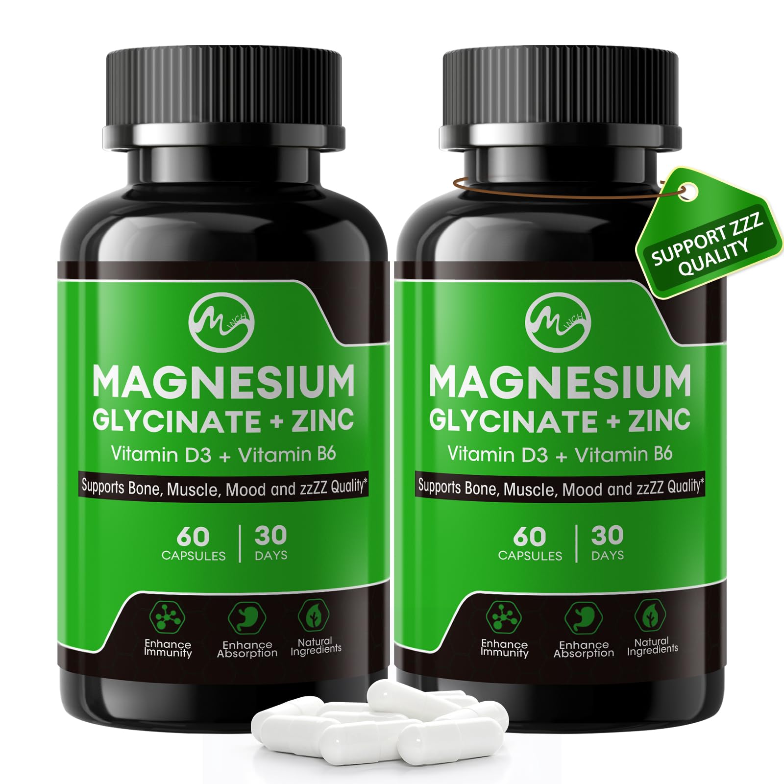 M inch magnesium glycinate capsules